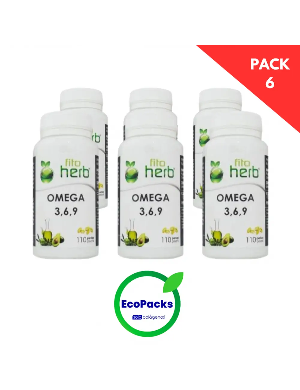 Fito Herb EcoPack 6 Omega 3-6-9 110 Perlas.