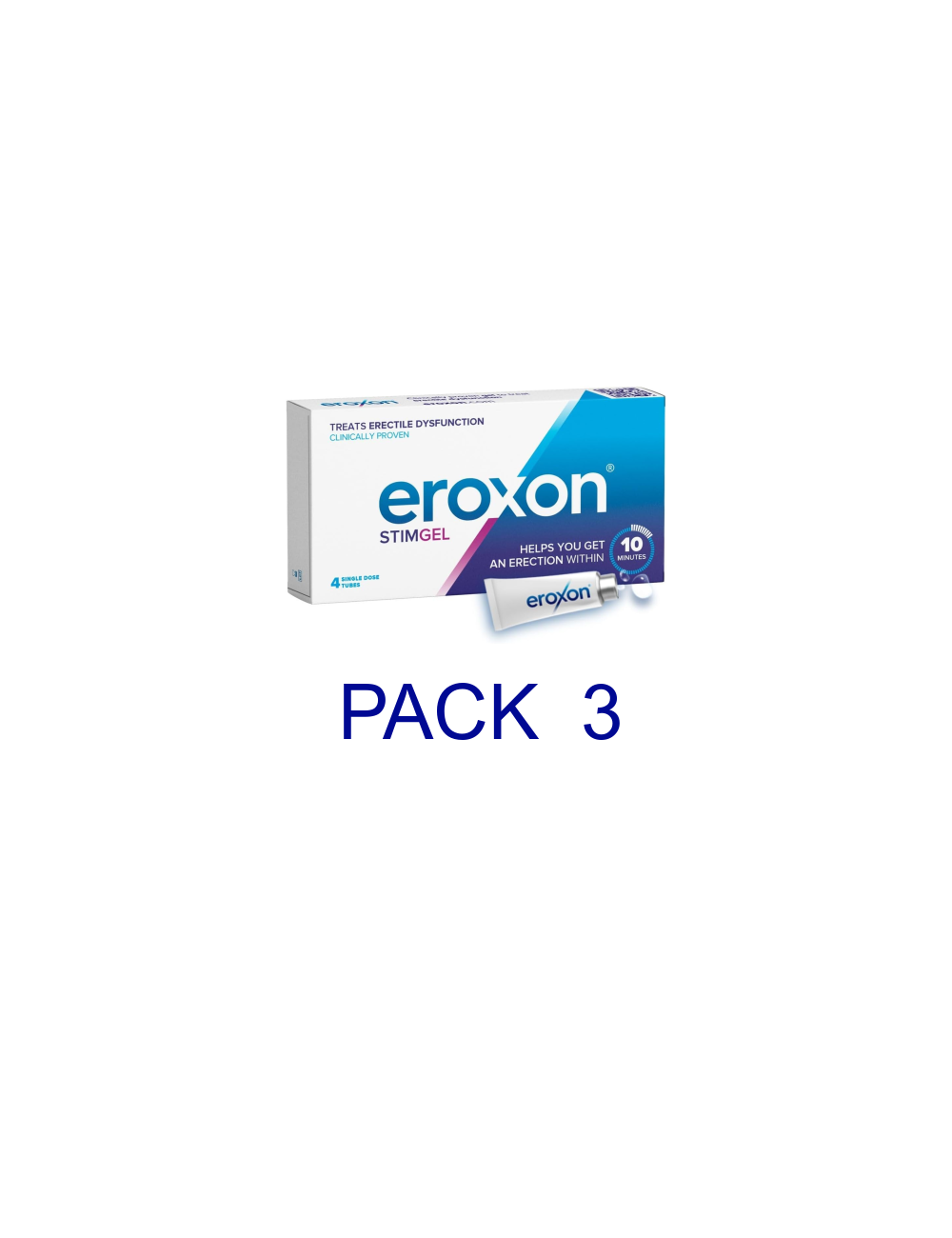 Eroxon Pack 3 StimGel Contra la Disfuncion Erectil 4 Uds.