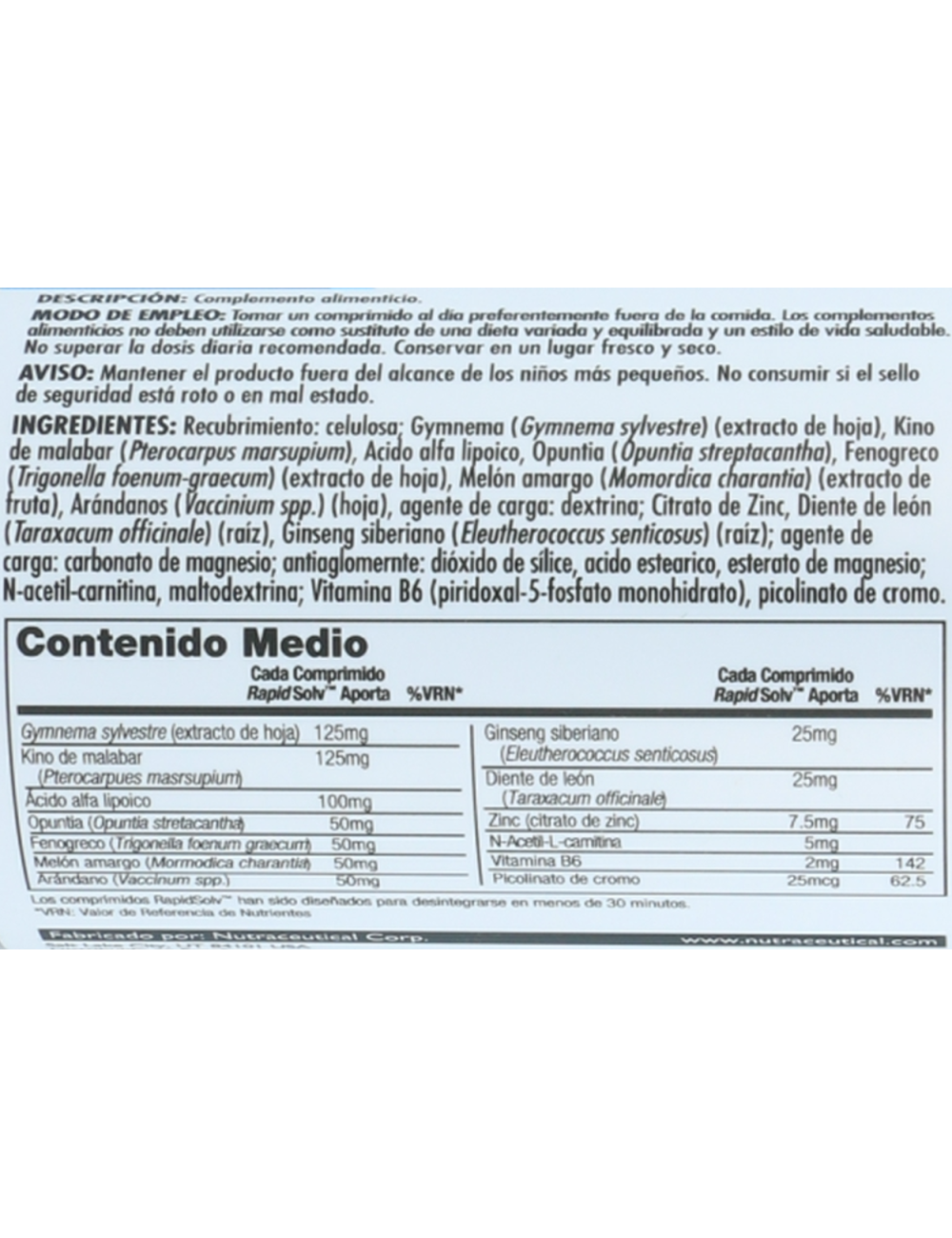 KAL Sugar Defense 30 comp.