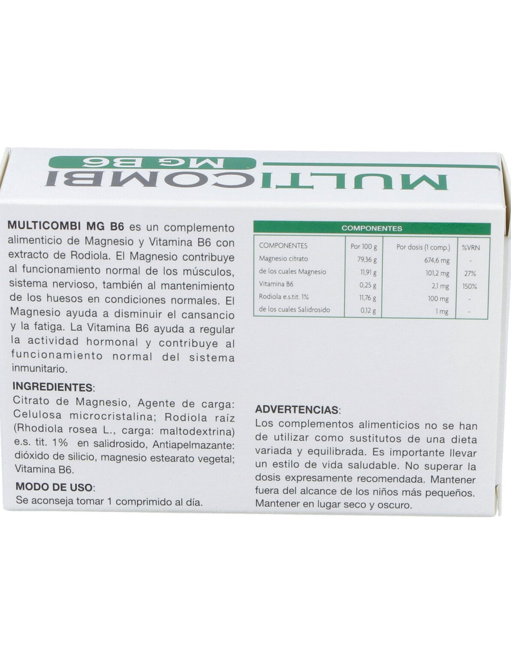 Multicombi Magnesio B6 30 Comp Gricar