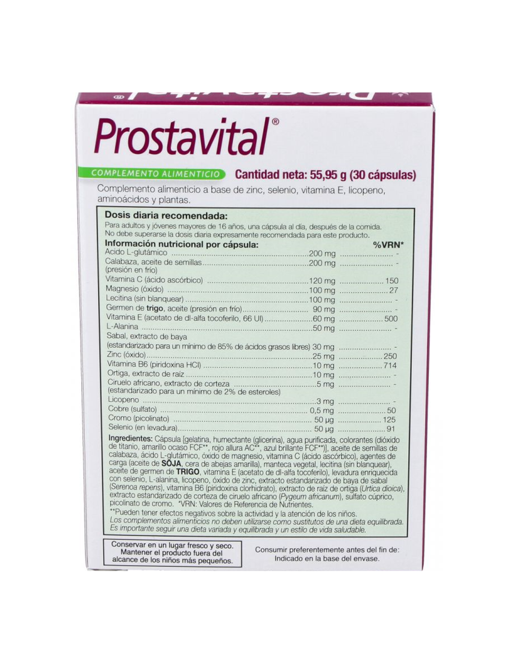 Prostavital 30 Cap Health Aid