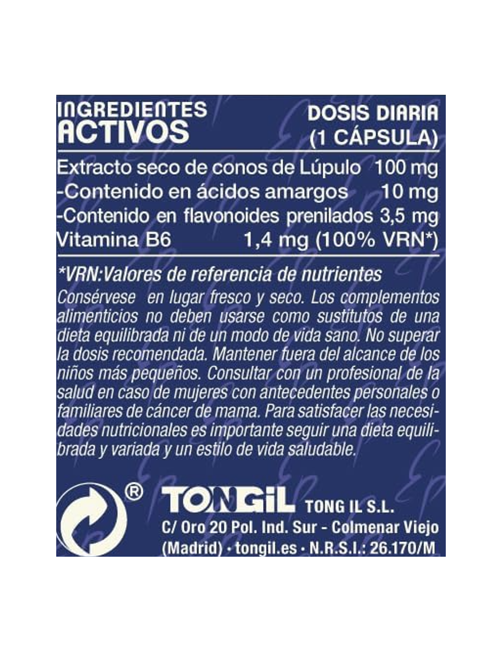 Tongil Estado Puro Lupulo Meno-Duo 30 Cap