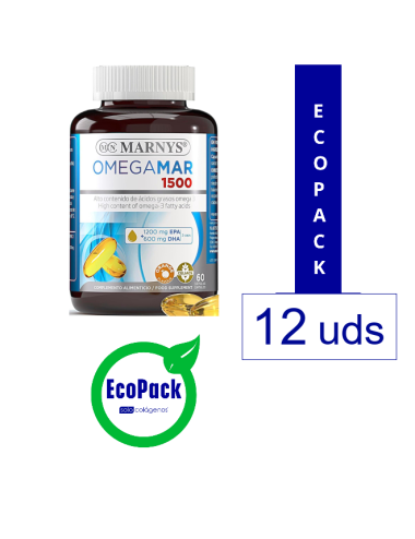 Marnys EcoPack 12 Omegamar 1500 60 Capsulas