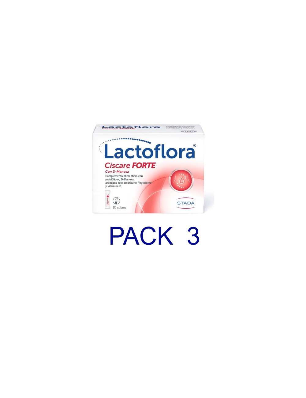 Lactoflora Pack 3 Ciscare Forte 10 sobres