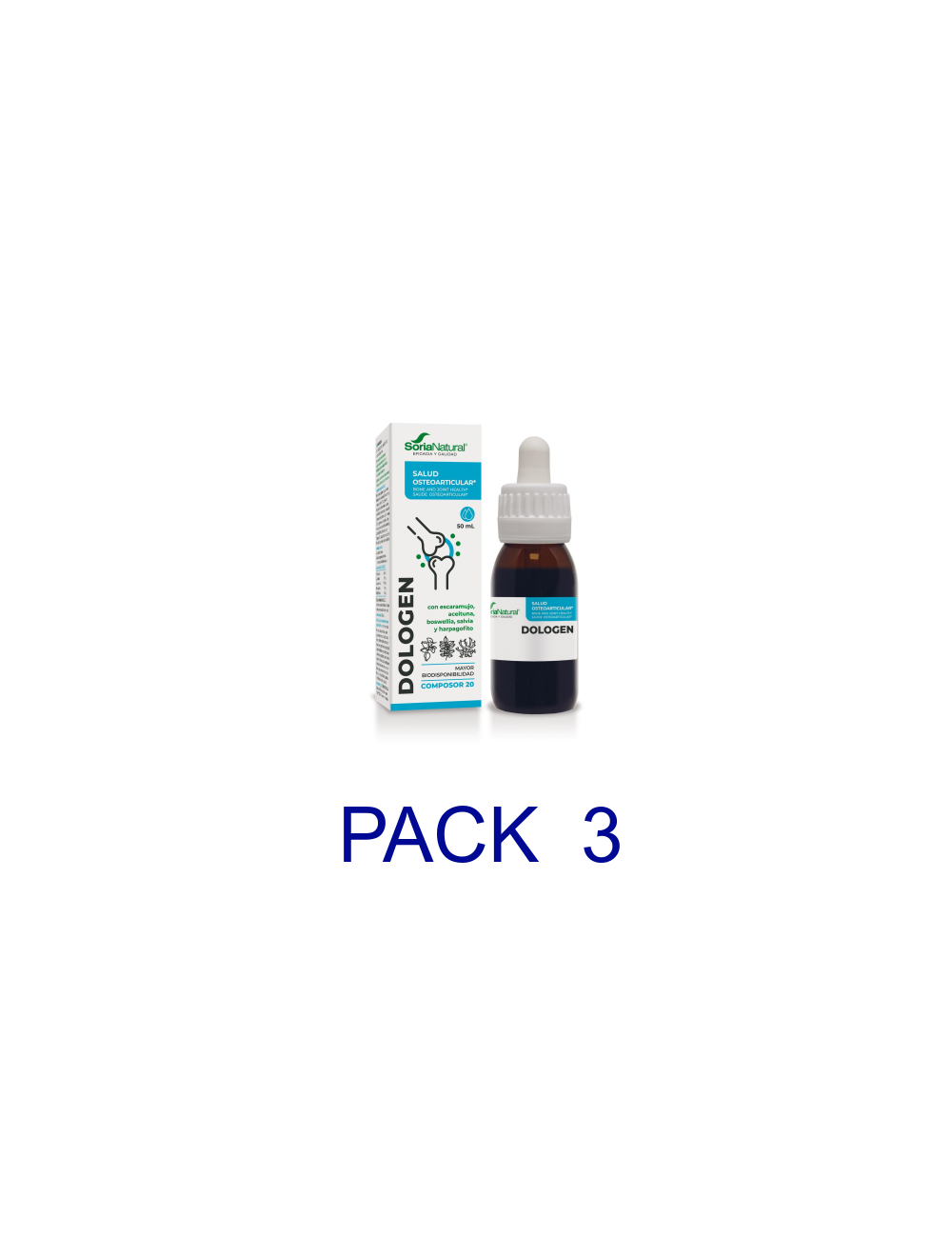 Soria Natural Pack 3 Composor 20 Dologen Complex 50 ml